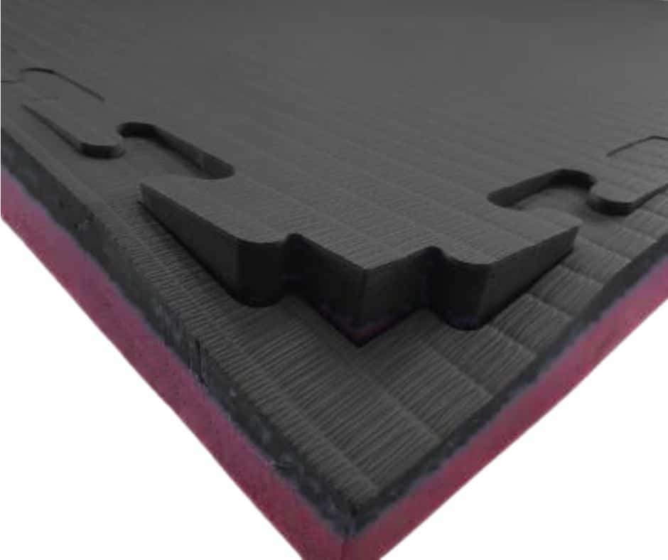 40mm 1m x 1m Red/Black MMA Jigsaw Mats UK - Tiger Pattern 100kg/cbm ...