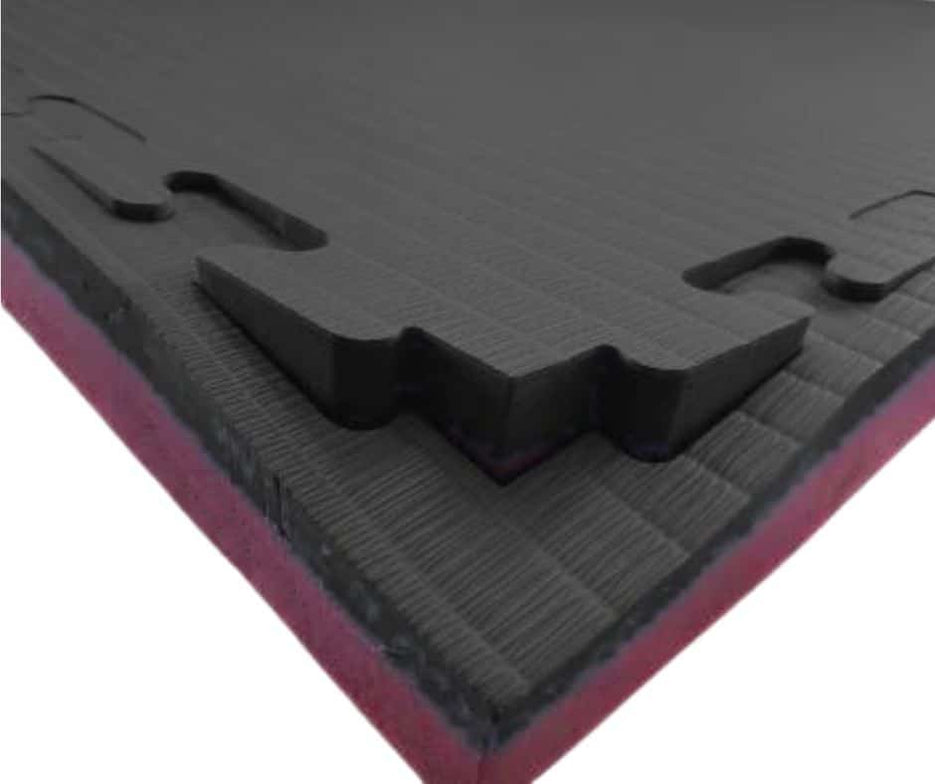 40mm 1m x 1m Red/Black MMA Jigsaw Mats UK - Tiger Pattern 100kg/cbm ...