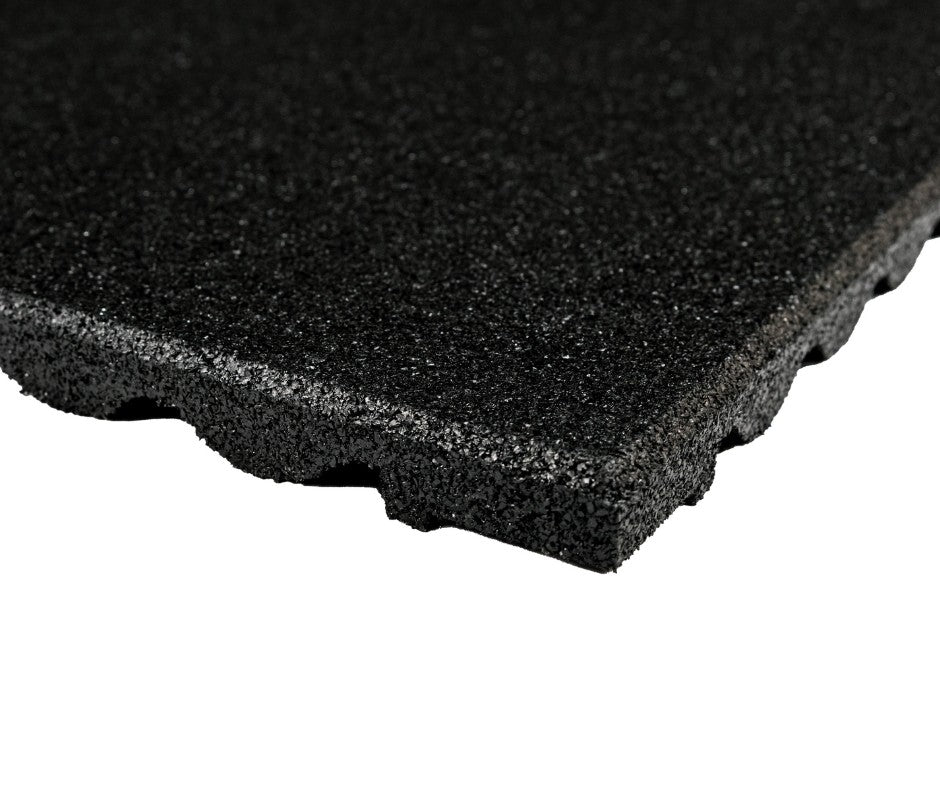 Anti-Shock Black 20mm Rubber Gym Mat 1m x 1m — Jigsawmats4martialarts
