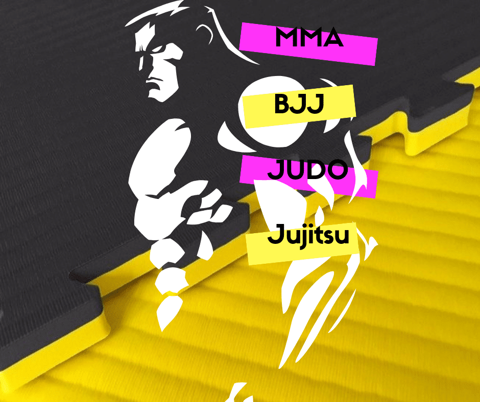 MMA Gym Flooring Tatami Mats 40mm Yellow/Black 90kg/cbm ...